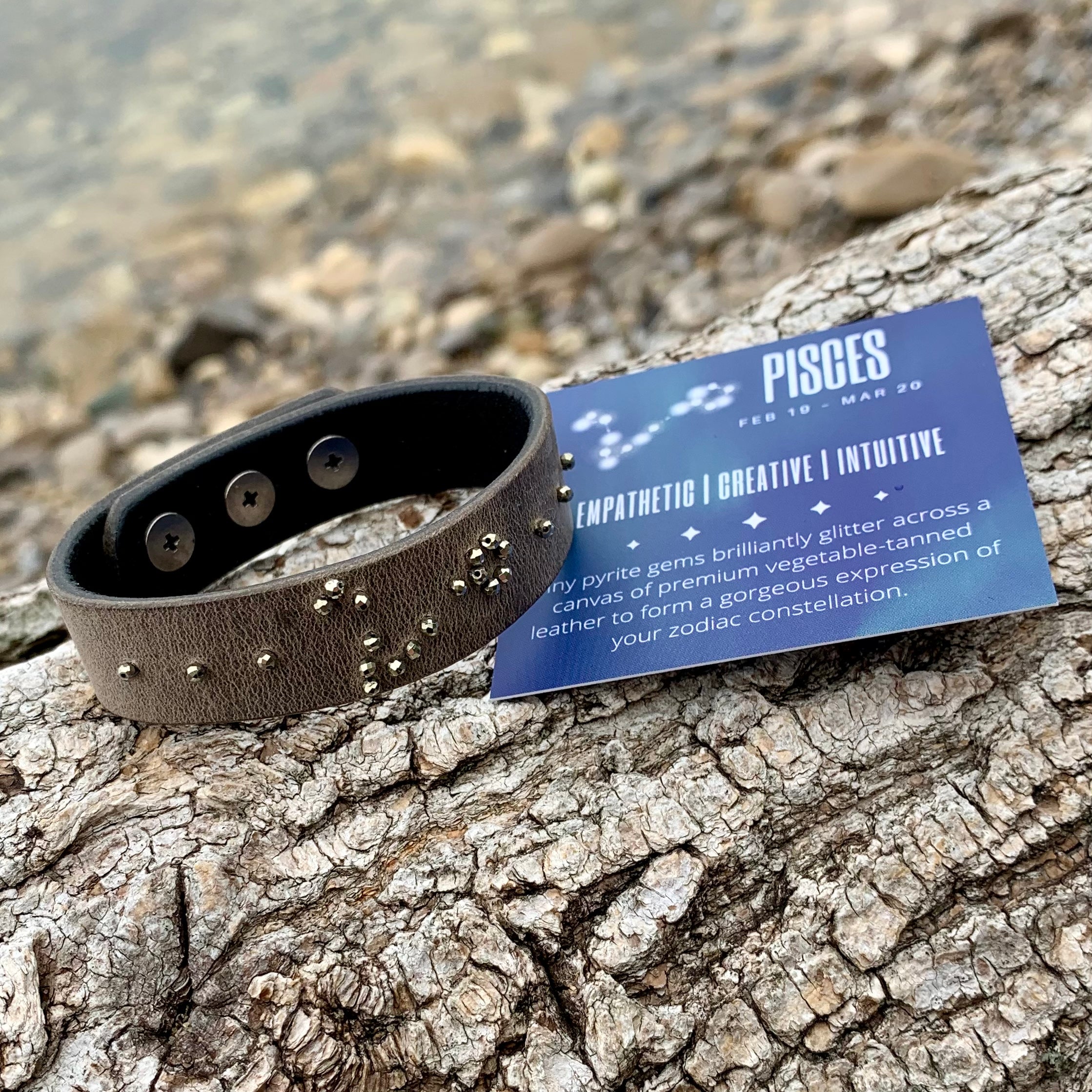 Zodiac constellation leather bracelets – Jill Hubbard leather+jewelry