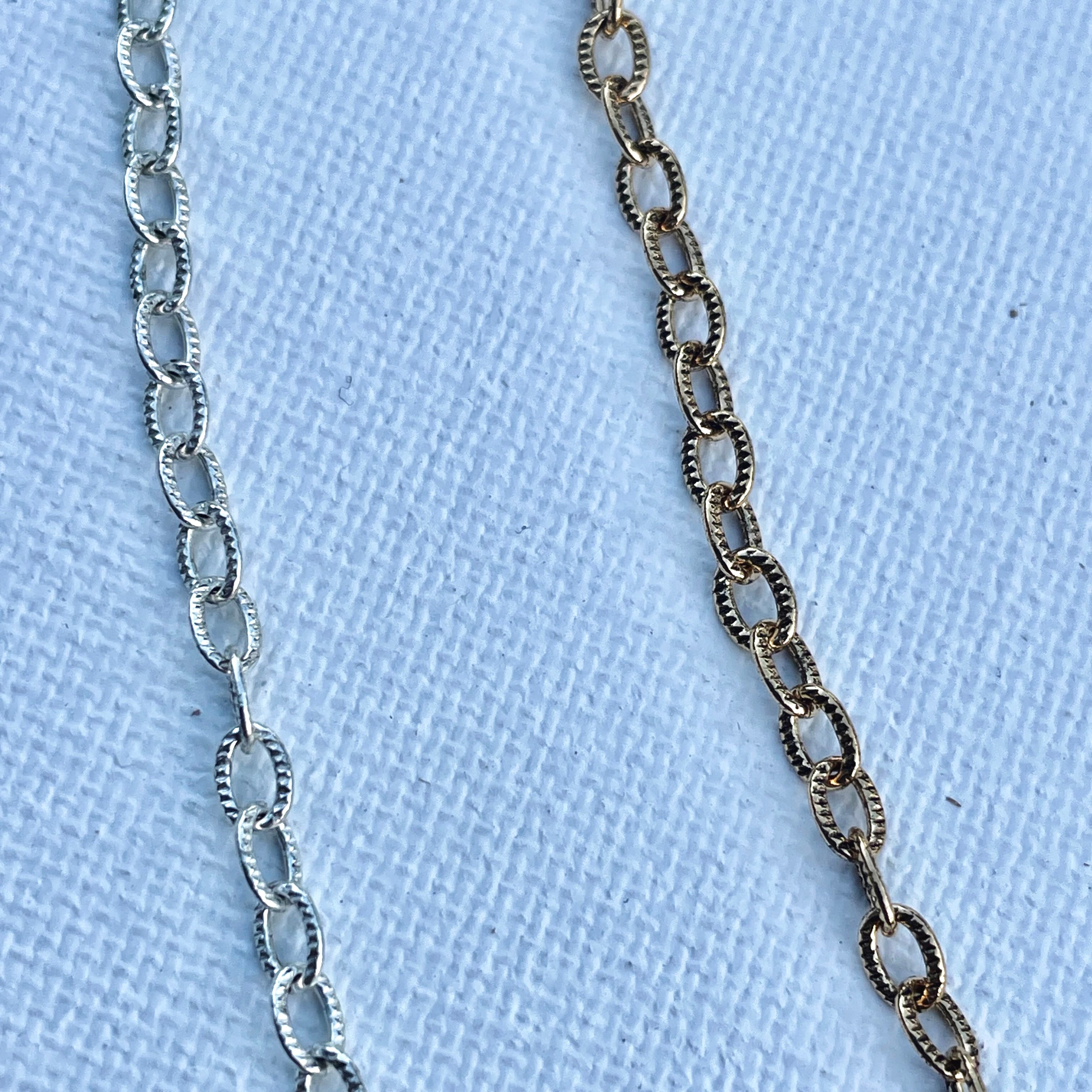 Fine Cable Link Chain Necklace available in 3 lengths - gold or silver ...
